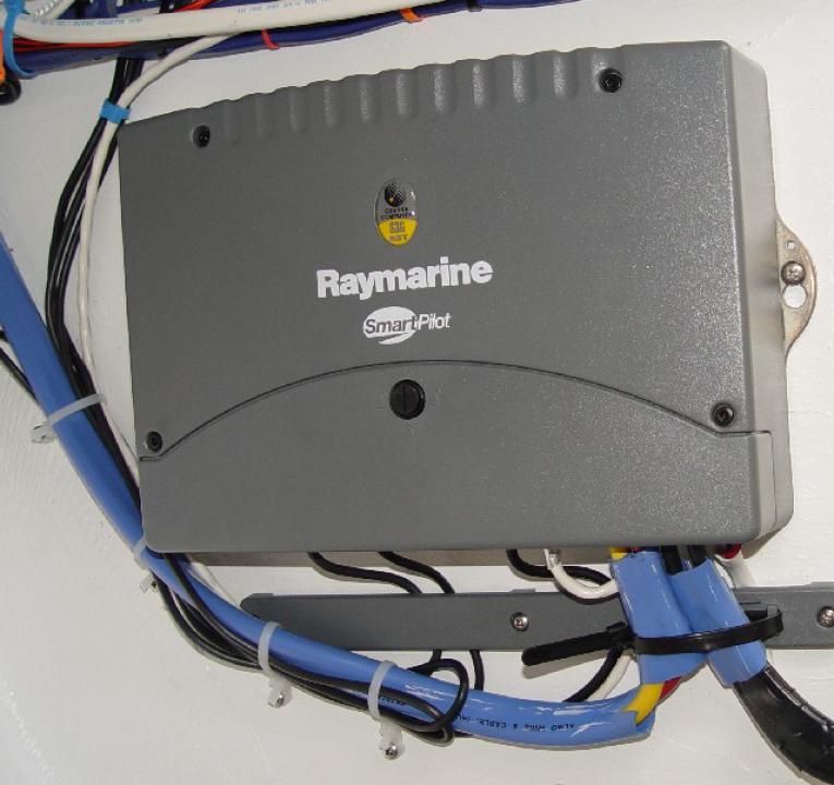 Raymarine S3G Autopilot Installation - S3G Course Computer wired and ready