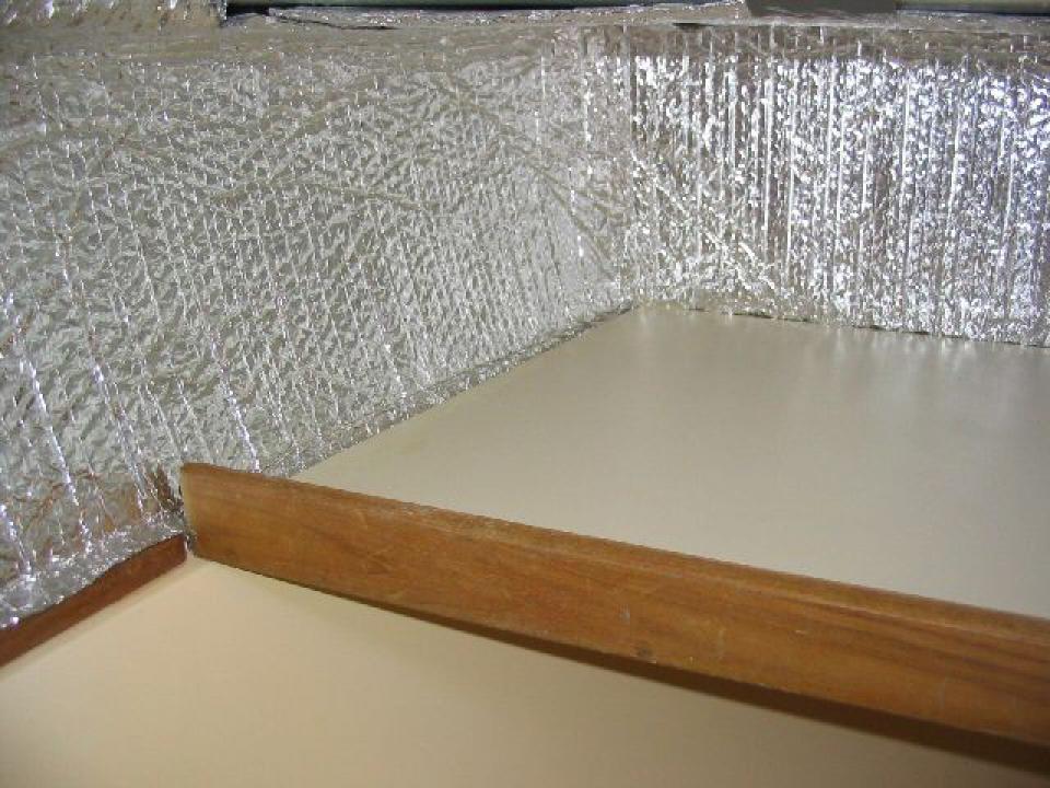 Ice Box insulation - The 16" width fits above the shelf and wraps up on ...