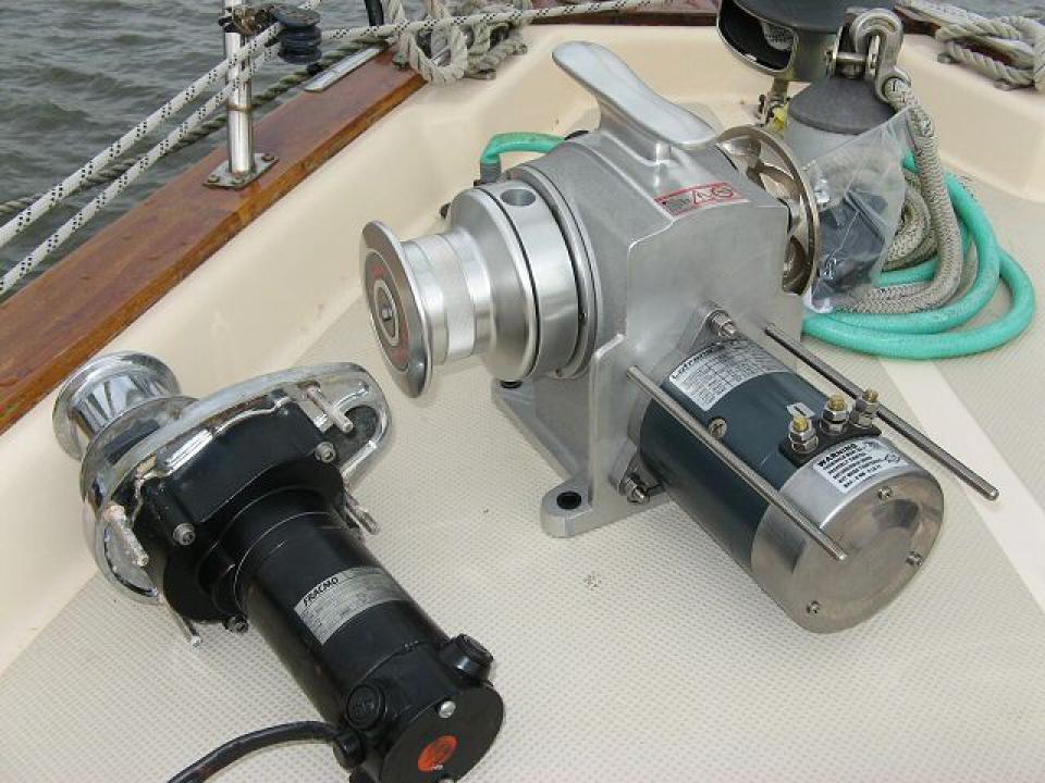 Lofrans Tigress - The Simpson Lawrence 1000 next to the Lofrans Tigress ...