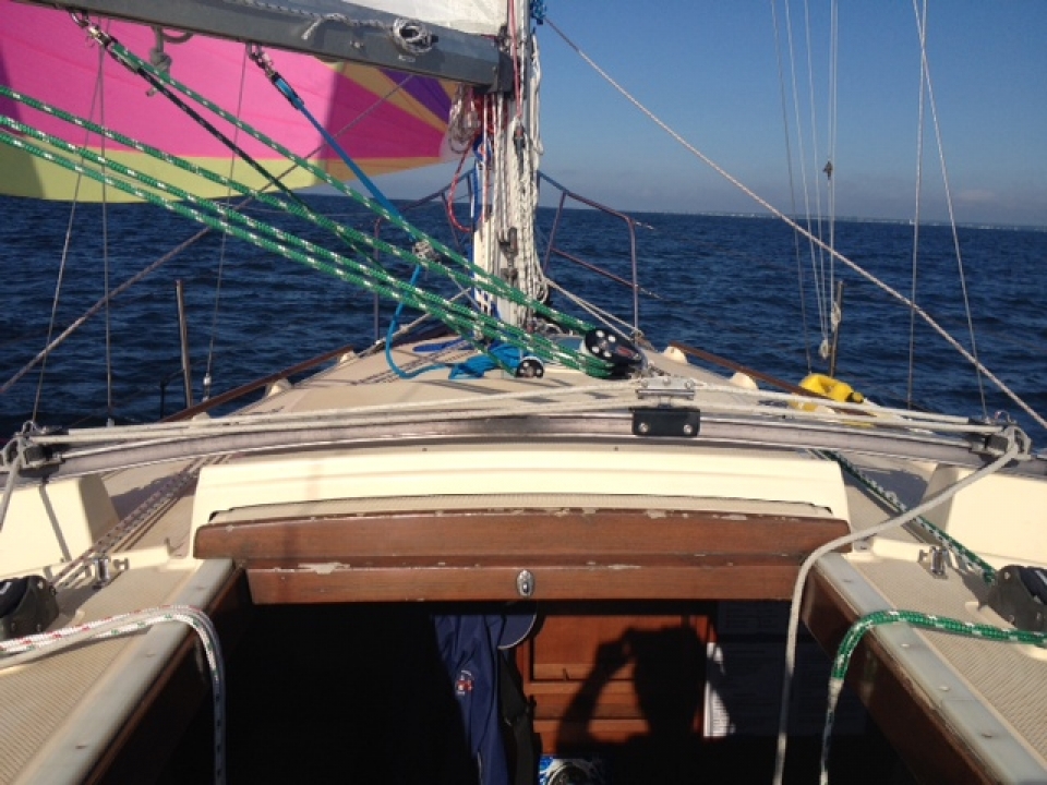 Teak Refinishing with Cetol Light - Companionway hatch, with eight-year ...